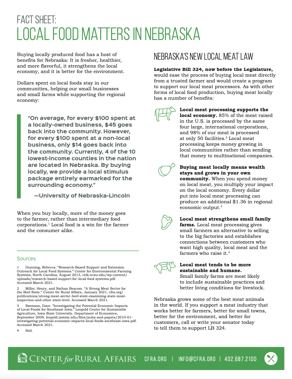 Local Food Matters in Nebraska | Center For Rural Affairs - Building a ...